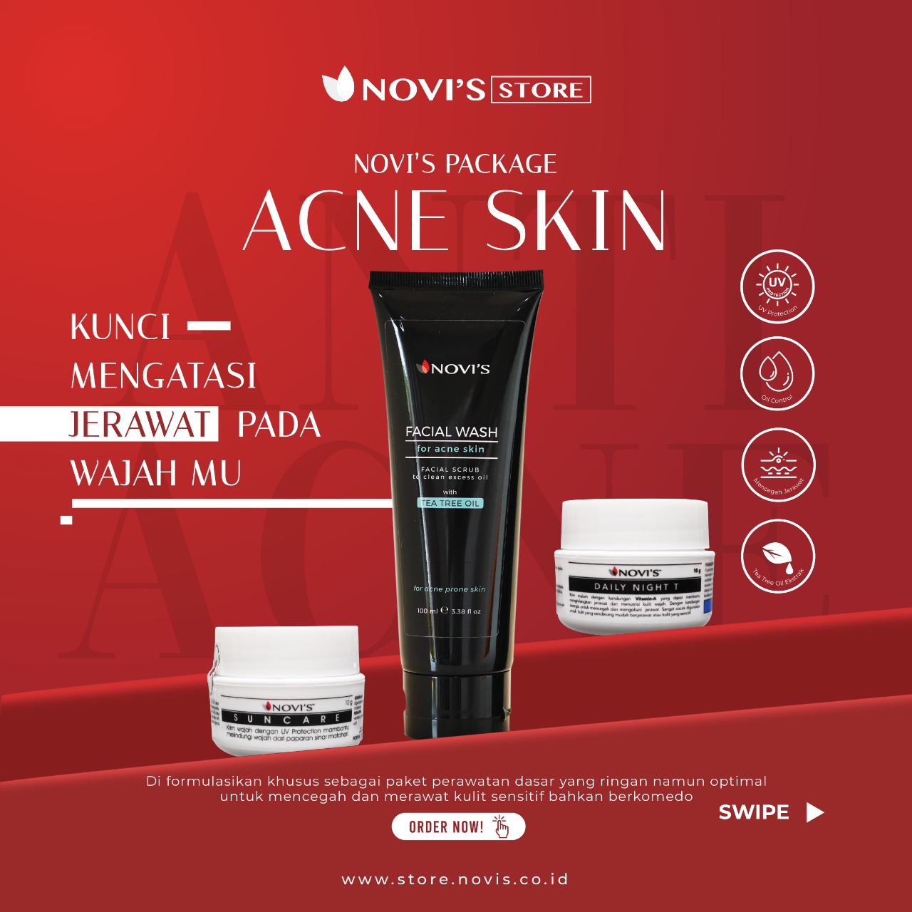 NOVI’S PACKAGE ACNE SKIN – NOVIS Dermatology Klinik Kecantikan Bekasi